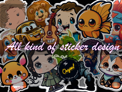 Create custom stickers, typography t shirt and patch design | Upwork