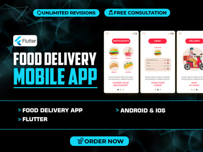Food Delivery App | Flutter | Android & iOS | Upwork