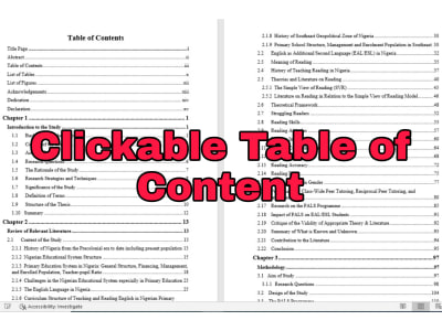 Fully formatted word document with clickable table of content | Upwork
