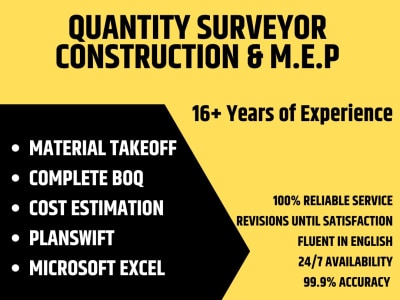 A complete Bill Of Quantities-BoQ for Structural, Architectural & MEP ...