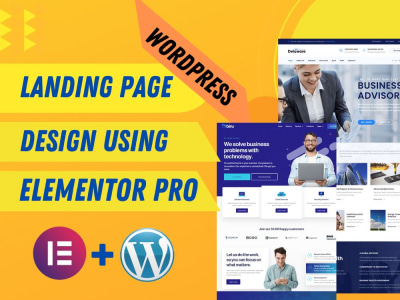 A professional WordPress landing page design using elementor pro | Upwork