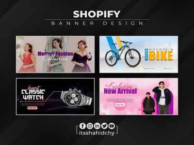 Shopify Store Banner Design or Online Store Banner Design | Upwork