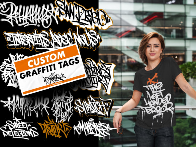 Amazing graffiti tags/handstyles lettering | Upwork