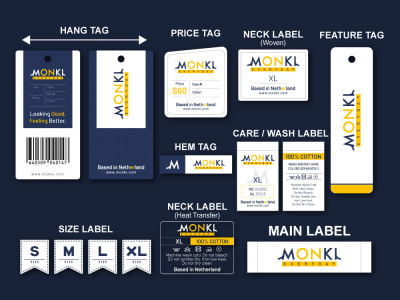 Neck tag, clothing tag, hang tag, clothing label and neck label design ...