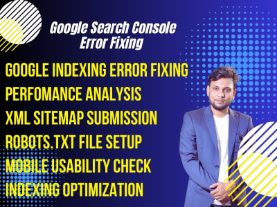 Google indexing and search console setup and fix issues or optimization | Upwork