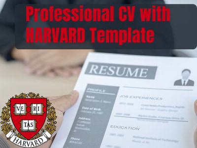 Professional CV with HARVARD Template | Upwork