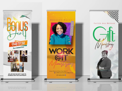Get a roll up banner design with in 24 hours | Upwork