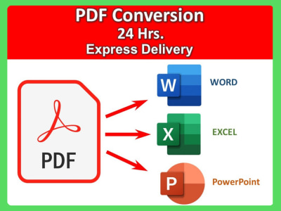 The Conversion of PDF in Word, Excel, and PowerPoint | Upwork