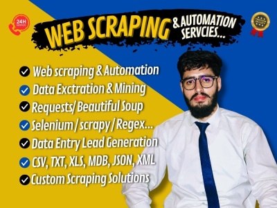 Python Web Scraping, Data Mining, Data Extraction, and Automation Services | Upwork