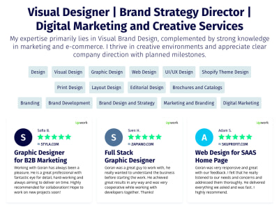 Book a Design Consultation with Goran A. | Upwork
