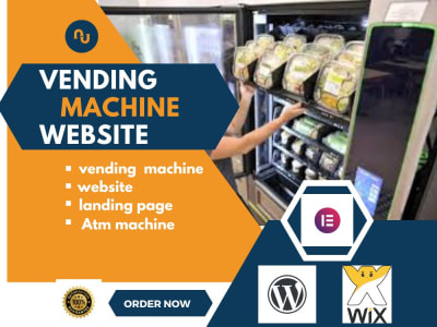 Responsive vending machine website, vending machine landing page | Upwork
