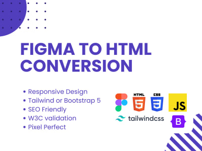 Professionally converted Figma to HTML and CSS landing page or website. | Upwork