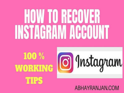 Get recovery of hacked Instagram and facebook account | Upwork