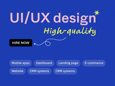 High-quality UI/UX design for Website, Mobile apps, Landing page | Upwork