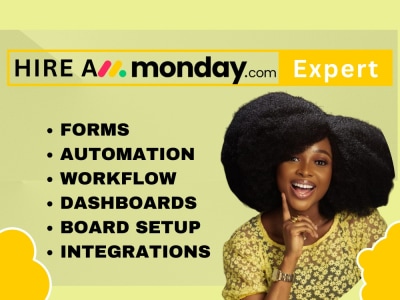 Monday.com setup monday automations and integrations with monday crm | Upwork