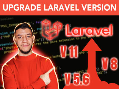 To update and upgrade and migrate your Laravel version | Upwork