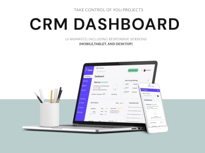 CRM Dashboard Design in Figma | Upwork
