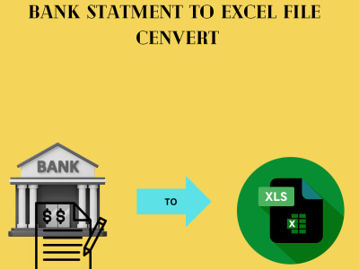 Bank Statement Conversion Into a Excel File Fast turn Around | Upwork