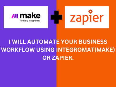 Integration and automation workflow with zapier and integromat or make | Upwork