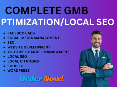 Do complete gmb optimization for local SEO, ranking, google map ...