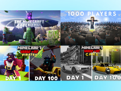 A minecraft, roblox, fortnite or gaming thumbnail | Upwork