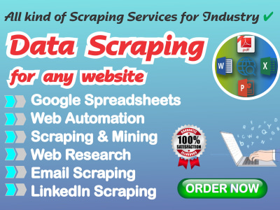 Accurate Data Scraping & Data Collection 💯💎 | Upwork