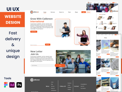 Website UI Design, Landing Page Design, UI/UX Design | Upwork