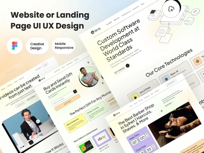 Responsive UI UX Design for Website or Landing Page | Figma Expert | Upwork