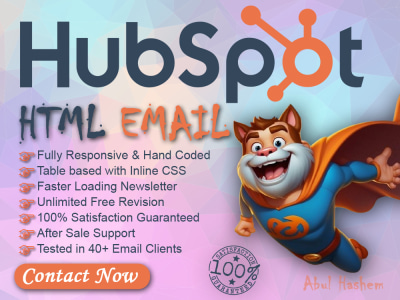 A high converting HTML email newsletter template for HubSpot | Upwork