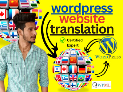 Wordpress website translation in any language using wpml | Upwork