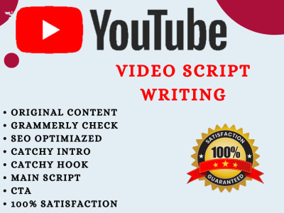 Professional Youtube Video Script Writing, Professional Scriptwriter | Upwork
