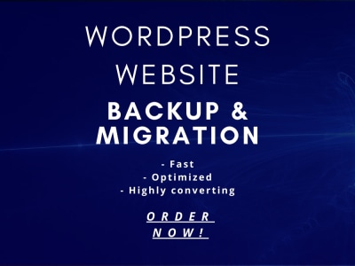 WordPress website backup and migration | Upwork