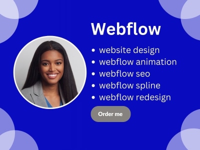 Webflow website webflow redesign webflow seo webflow spline 3d | Upwork