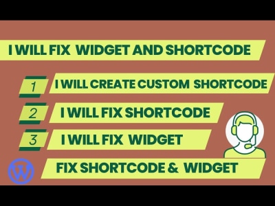 Wordpress bug fix, customize and create widget, shortcode for wordpress | Upwork