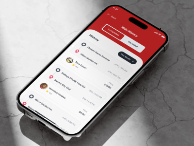 A well-designed Ride Booking App with beautiful mockups for ...