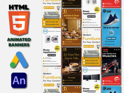 HTML5 Animated Banners for Ads to boost your sales. | Upwork