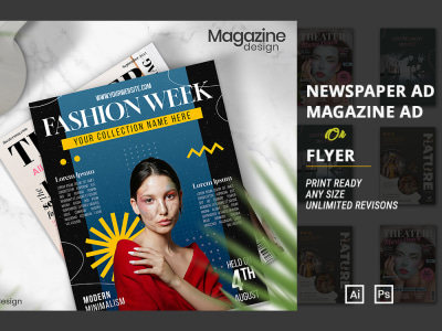 Magazine cover, magazine ad, newspaper ad, print ad, flyer, poster | Upwork