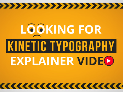 Custom kinetic typography animated explainer video with motion graphics ...
