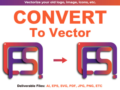 Your low-quality logo, image converted in vector file | Upwork