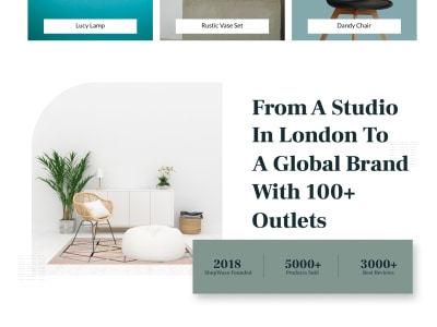 An eye catching web design | Upwork