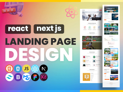 Professional Landing Page with React, Next.js, and Tailwind CSS | Upwork