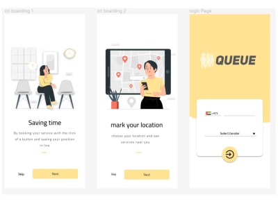 Queue App Ui Design | Upwork