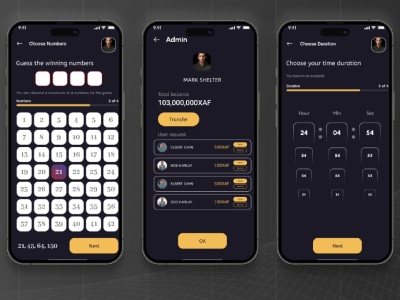 A lottery app with player-set numbers, stakes, and prizes | Flutter/Dart | Upwork