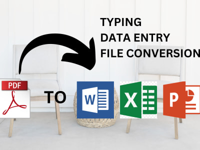 Microsoft office conversion pdf to word/ exel/ power point | Upwork