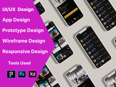 Responsive mobile app design | Wireframing and prototyping | UX UI ...