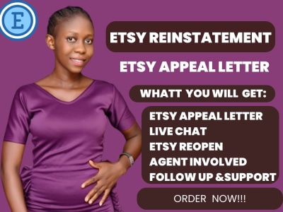 Etsy reinstatement and live chat support | Upwork