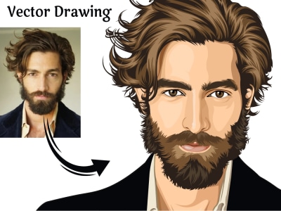 A vector portrait design | Upwork