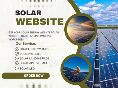 Solar energy website solar landing page via wordpress | Upwork