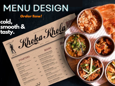 Amazing menu design, editable food restaurant menu | Upwork