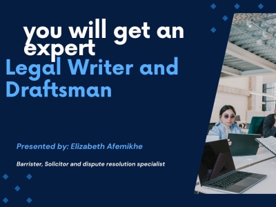 An expert legal writer and draftsman | Upwork